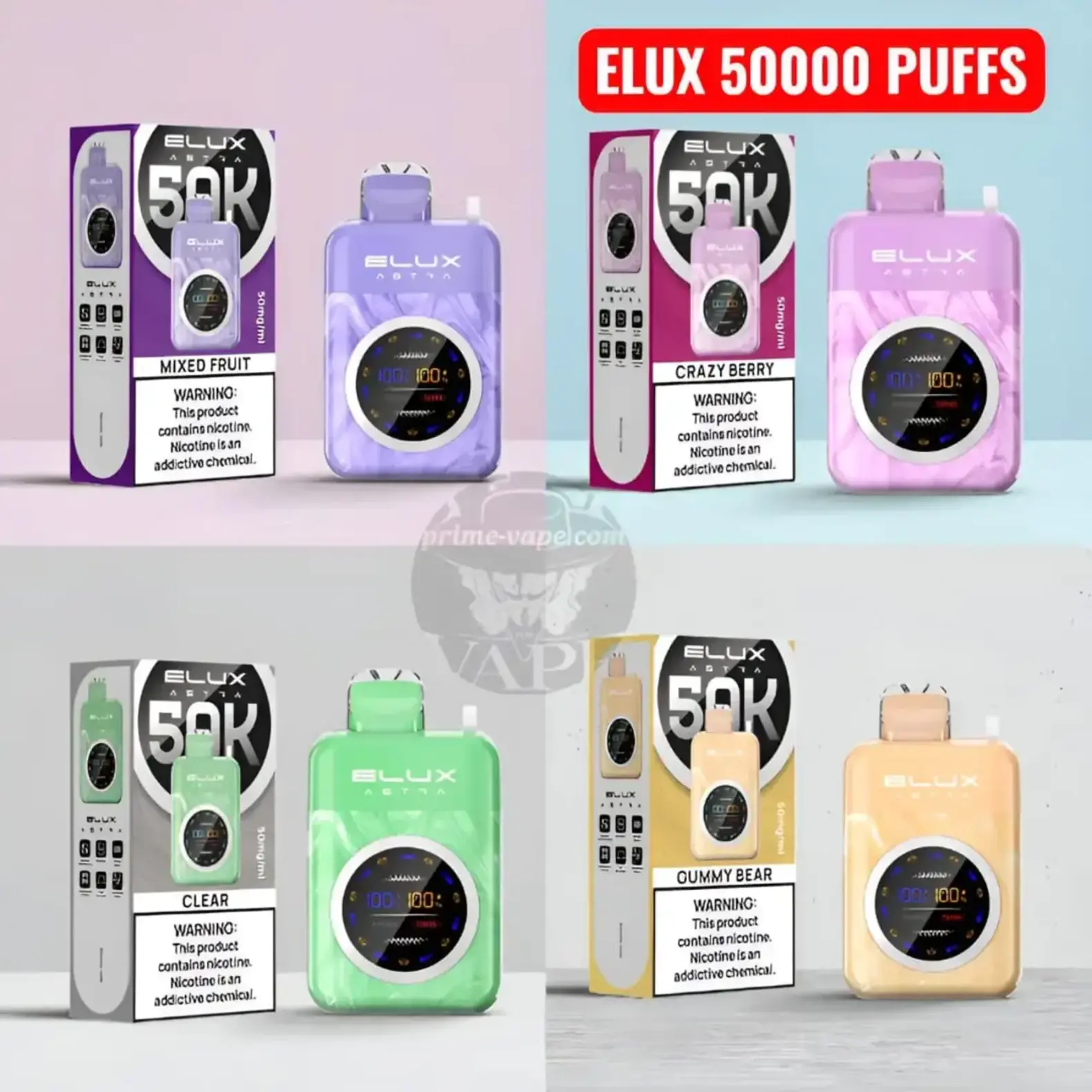 Elux Astra 50k Disposable Vape Bar 50000 Puffs Pod Kit in Dubai