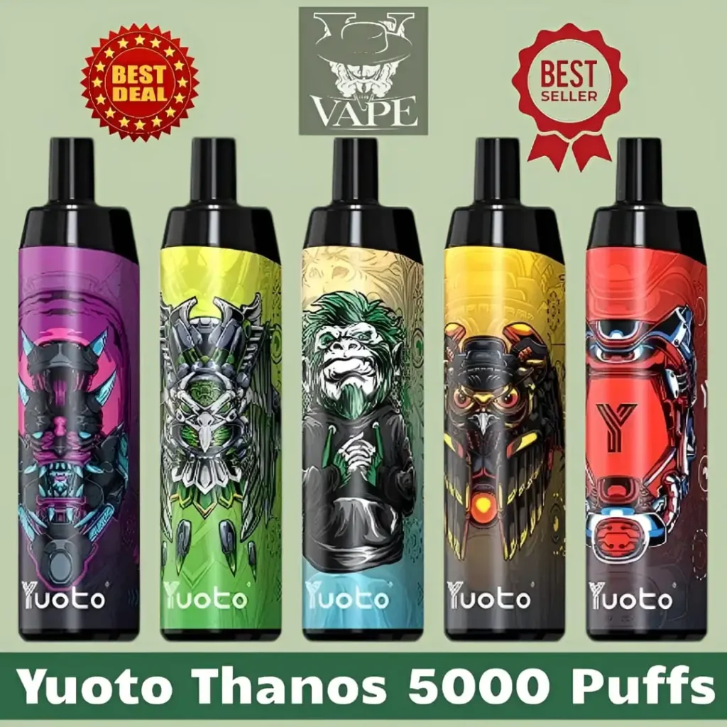 Yuoto Thanos 5000 Puffs Rechargeable 50MG Top Grade Vape Kit